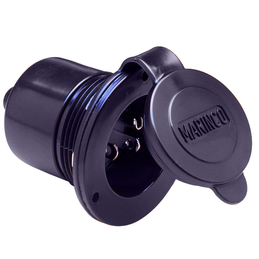 Marinco Marine OnBoard Hard Wired Charger Inlet 15Amp Black 150BBI