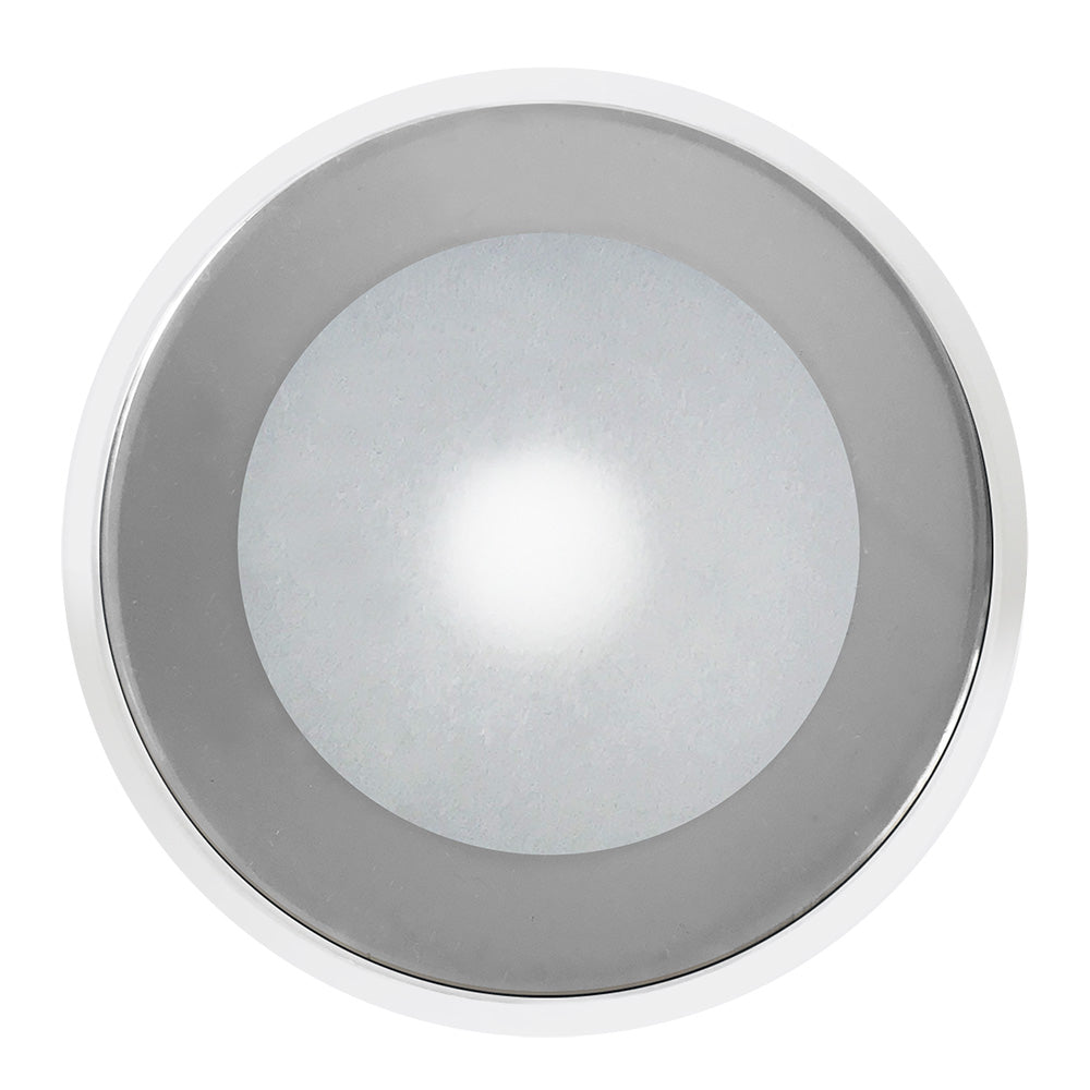 ShadowCaster DLX Series Down Light White Housing RGB Chrome Bezel ...