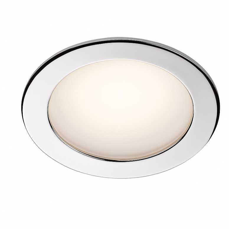 BCM Malibu 85 Satin Marine LED Downlight – 4W, 3000K, IP66, 8–32VDC