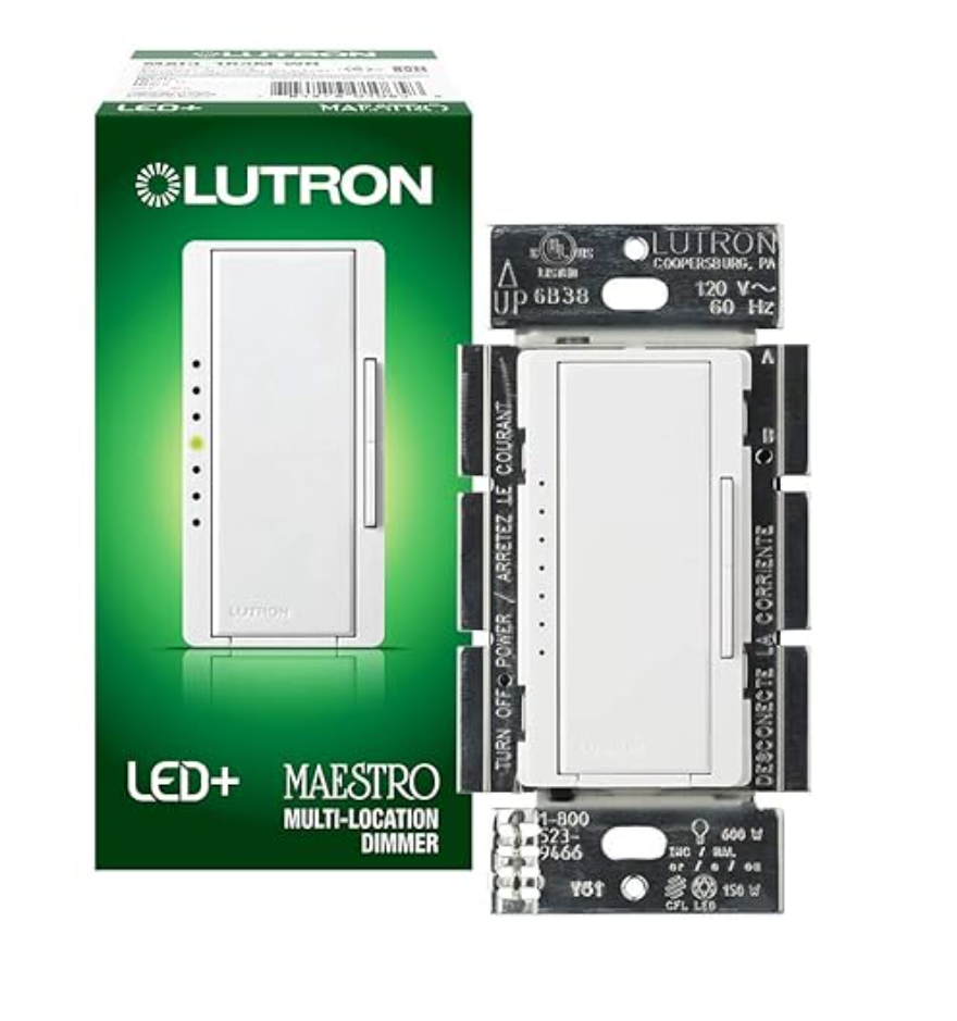Lutron Maestro LED+ Dimmer Switch – Single/Multi-Location – 150W