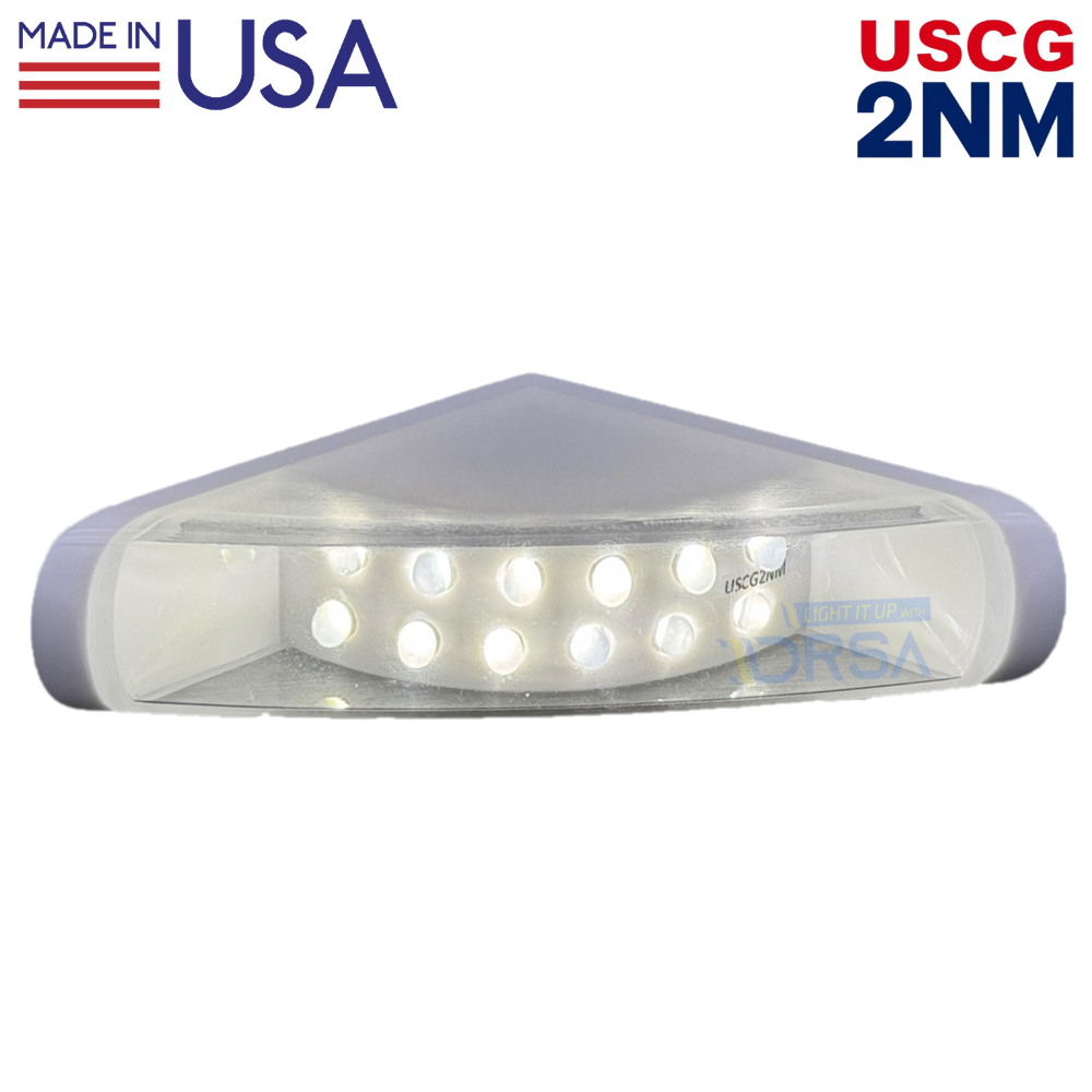 SI Flush Mount LED Navigation Light, Port/Red or Starboard/Green